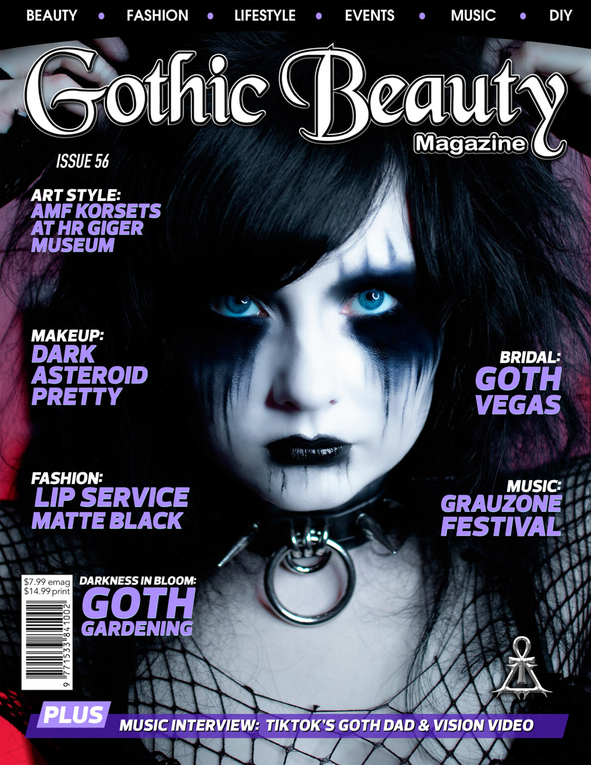 Gothic Beauty Magazine Print Edition Subscription (Issues 56, 57, 58 ...